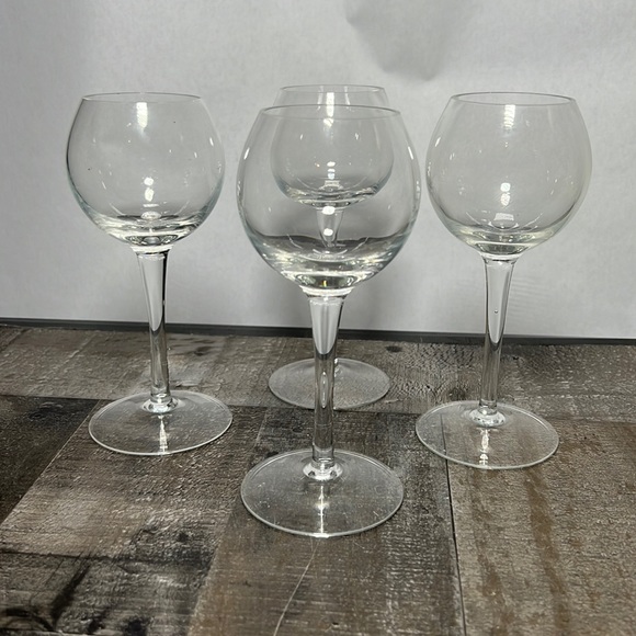 Dining | Clear Lead Crystal Wine Glass Stemware Set Of Four | Poshmark